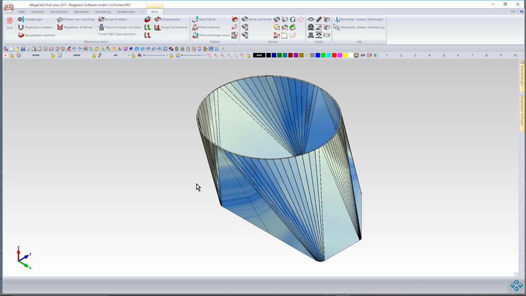 Übergang von rund auf eckig